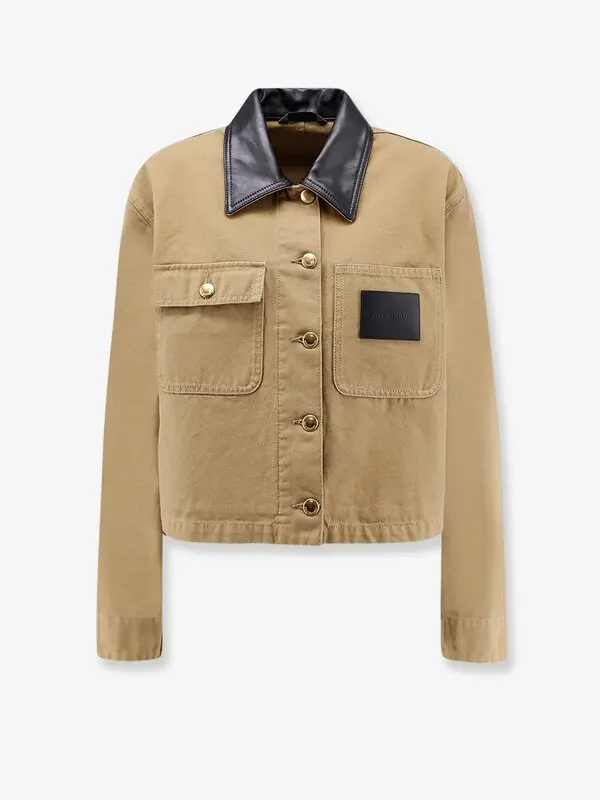 Balenciaga Workwear Cropped Canvas Jacket