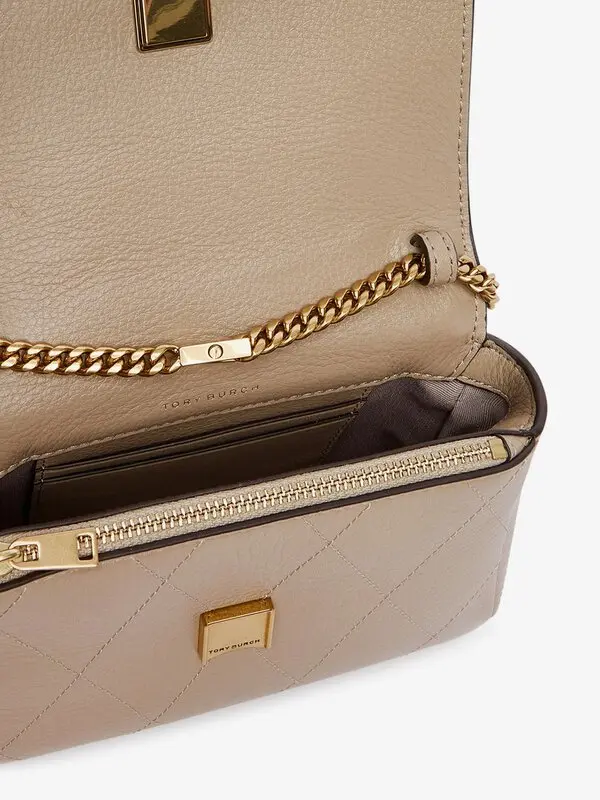 Tory Burch Charlie Quilted Top Handle Chain Wallet Crossbodybag