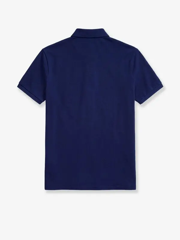 Polo Ralph Lauren Cotton Polo Shirt With Embroidered Logo - Blue