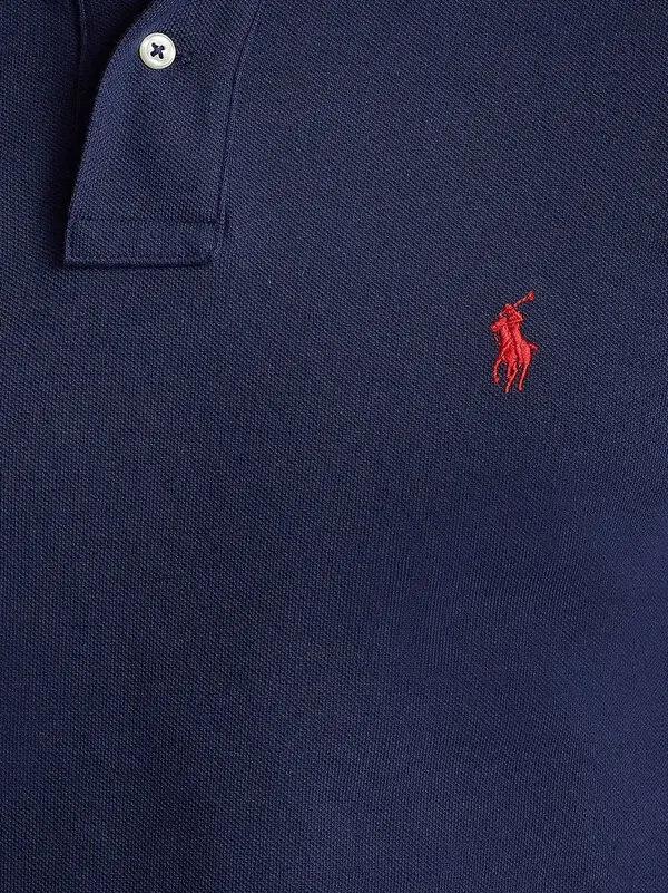 Polo Ralph Lauren Cotton Polo Shirt With Embroidered Logo - Blue