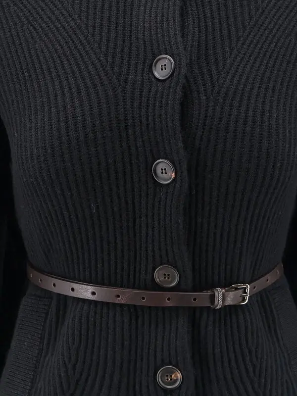 Brunello Cucinelli Wool, Cashmere And Silk Blend Cardigan