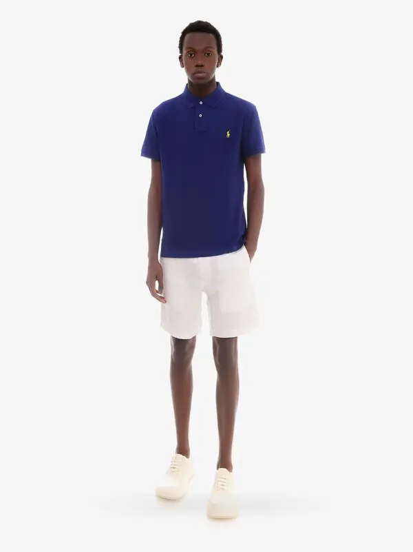 Polo Ralph Lauren Cotton Polo Shirt With Logo Embroidery - Blue
