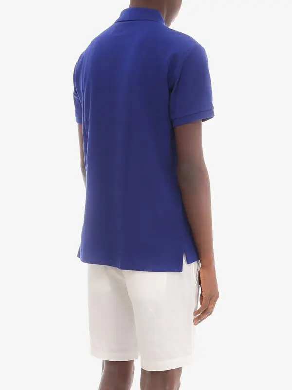 Polo Ralph Lauren Cotton Polo Shirt With Logo Embroidery - Blue