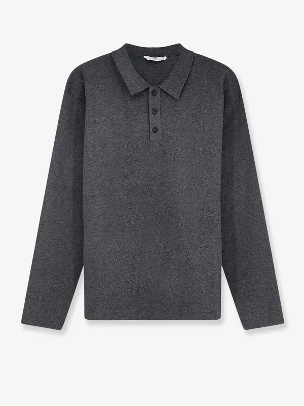 HEVO Viscose Blend Polo Shirt - Grey