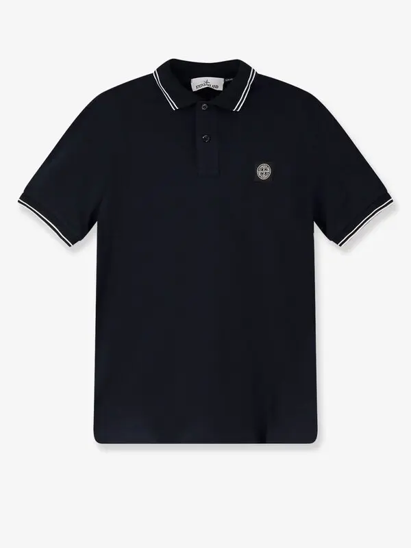Stone Island Organic Cotton Polo Shirt - Blue
