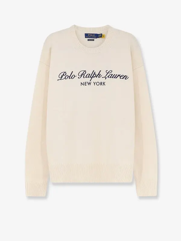 Polo Ralph Lauren Wool And Cotton Blend Crew Neck Sweater