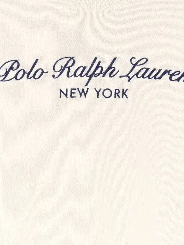 Polo Ralph Lauren Wool And Cotton Blend Crew Neck Sweater