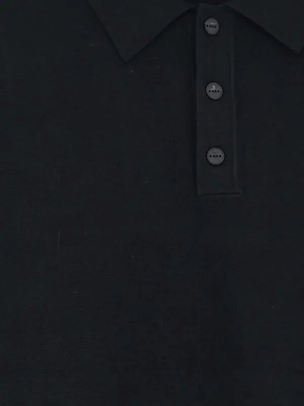 HEVO Viscose Blend Polo Shirt - Black