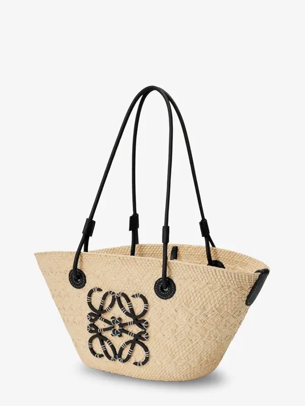 Loewe Paula's Ibizaanagram Palm Leaves And Leather Shoulder Bag