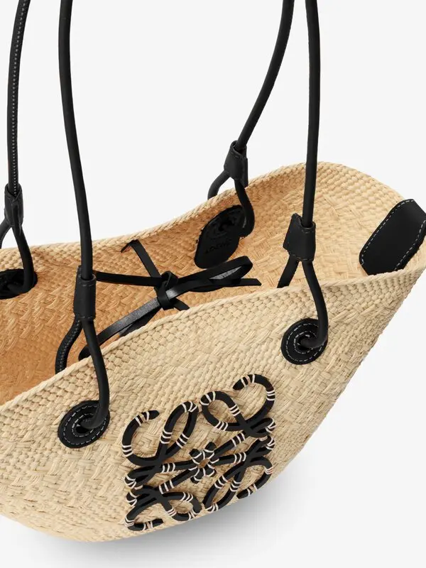Loewe Paula's Ibizaanagram Palm Leaves And Leather Shoulder Bag