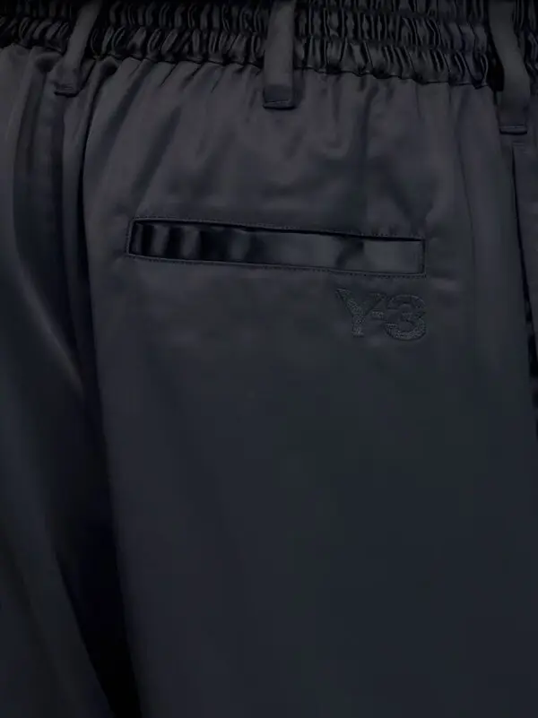 ADIDAS Y-3 Technical Fabric Trousers With Iconic Side Stripes