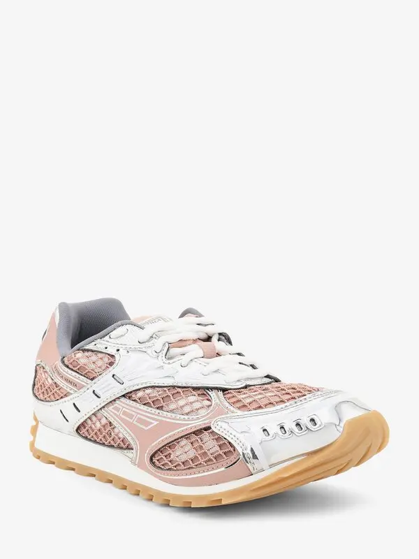 Bottega Veneta Orbit Mesh And Leather Sneakers
