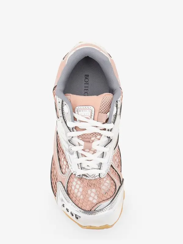 Bottega Veneta Orbit Mesh And Leather Sneakers