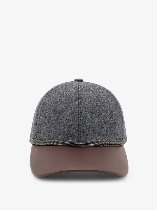 Brunello Cucinelli Wool Hat With Monili Detail