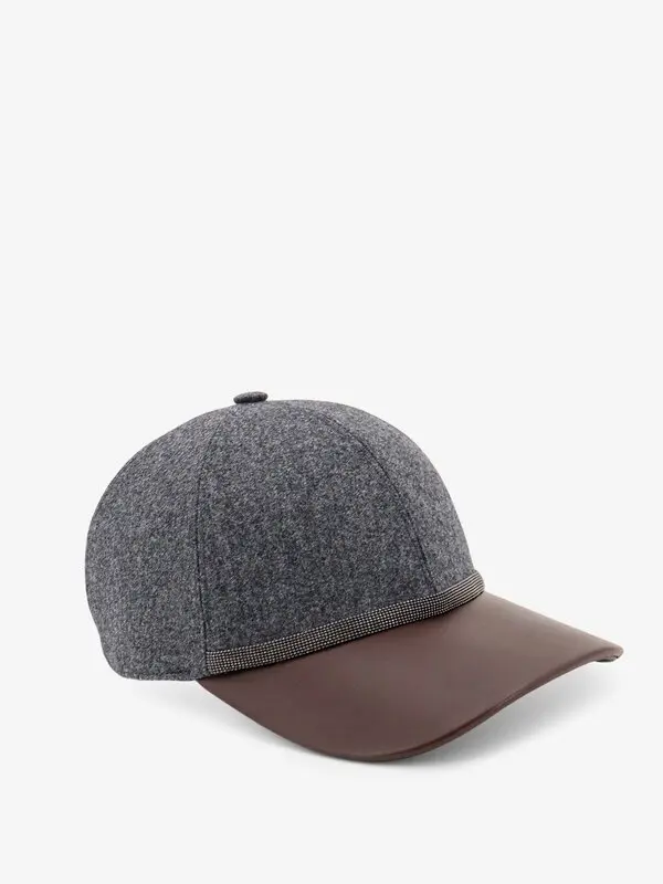 Brunello Cucinelli Wool Hat With Monili Detail