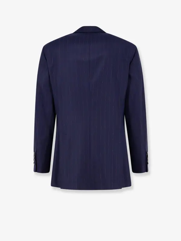 Brunello Cucinelli Virgin Wool Suit With Pinstripe Pattern