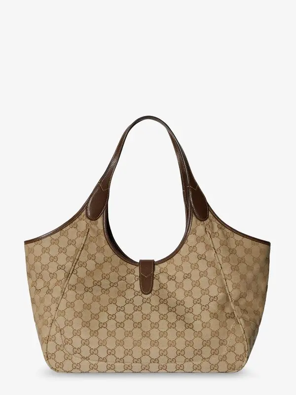 Gucci Gg Fabric Shoulder Bag - Beige