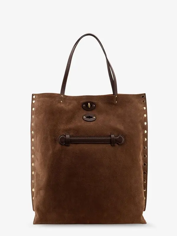 ZANELLATO A Spasso Jones Hammered Leather Shoulder Bag