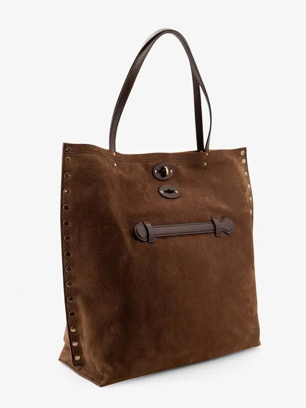 ZANELLATO A Spasso Jones Hammered Leather Shoulder Bag