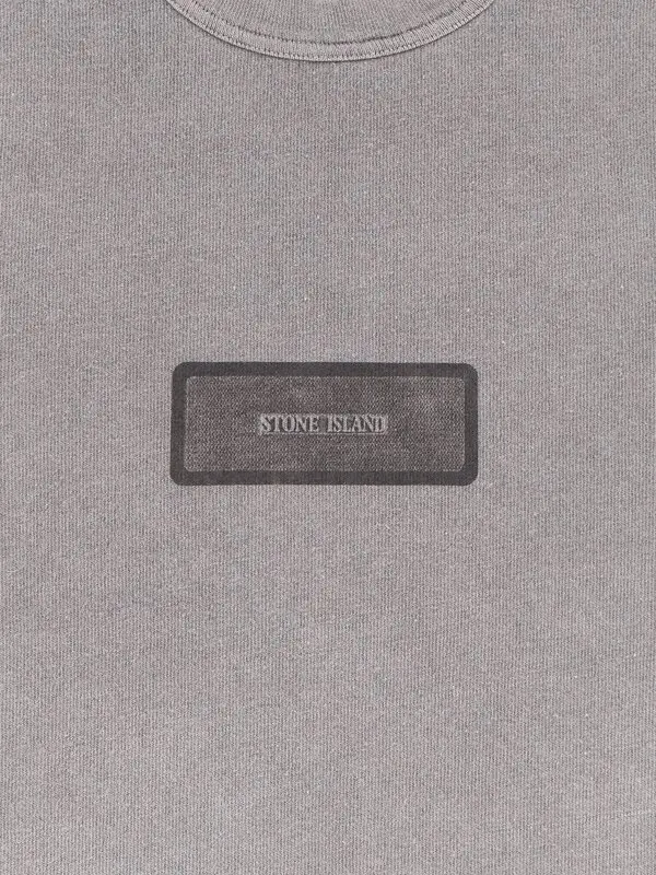Stone Island Cotton Tshirt With Logo Detail