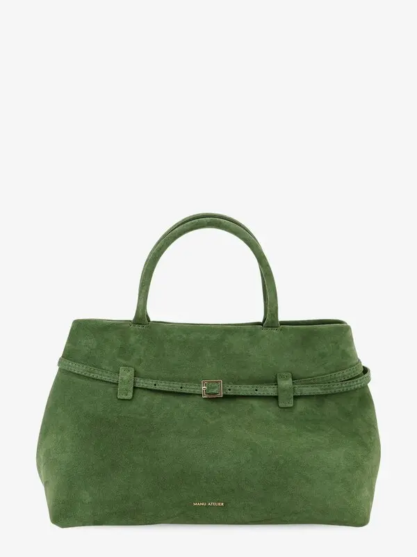 Manu Atelier Le Cambon 35 Suede Handbag