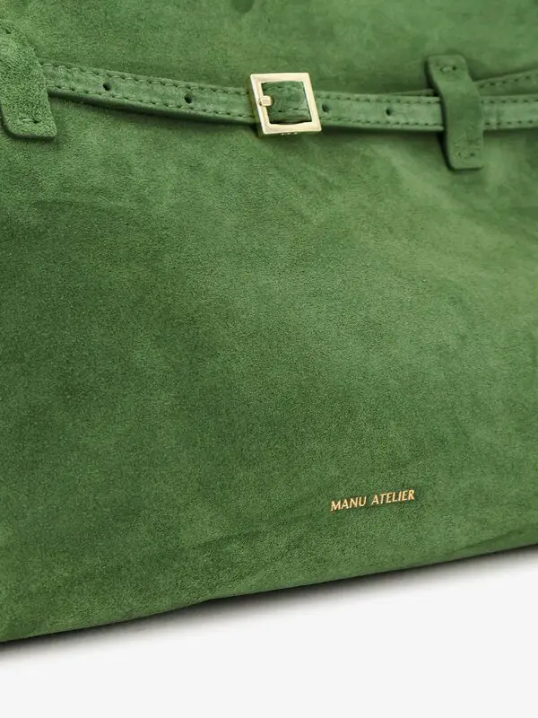 Manu Atelier Le Cambon 35 Suede Handbag