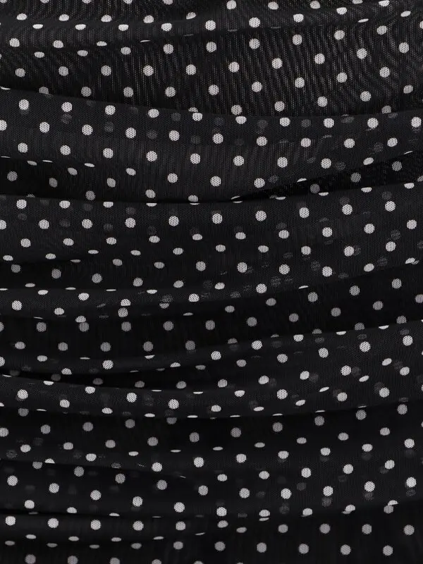 Dolce & Gabbana Polkadots Dress With Drapery