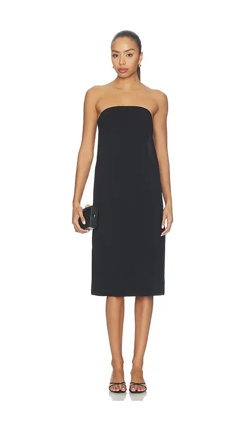 EAVES Brynn Polished Crepe Midi Dress