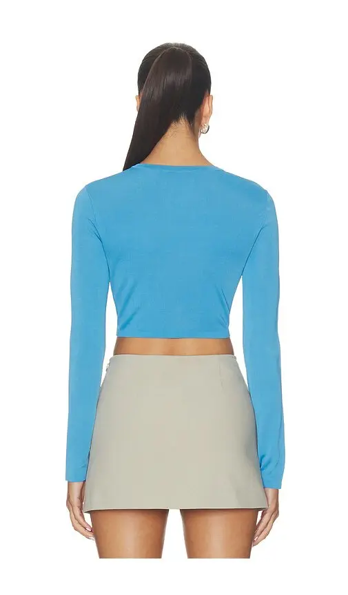 EAVES Aoife Cardigan In Blue