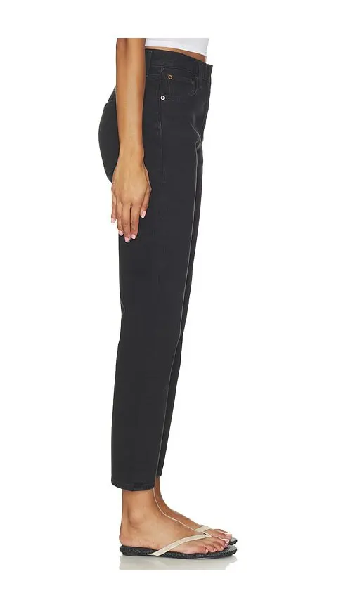 AGOLDE Riley Crop In Black