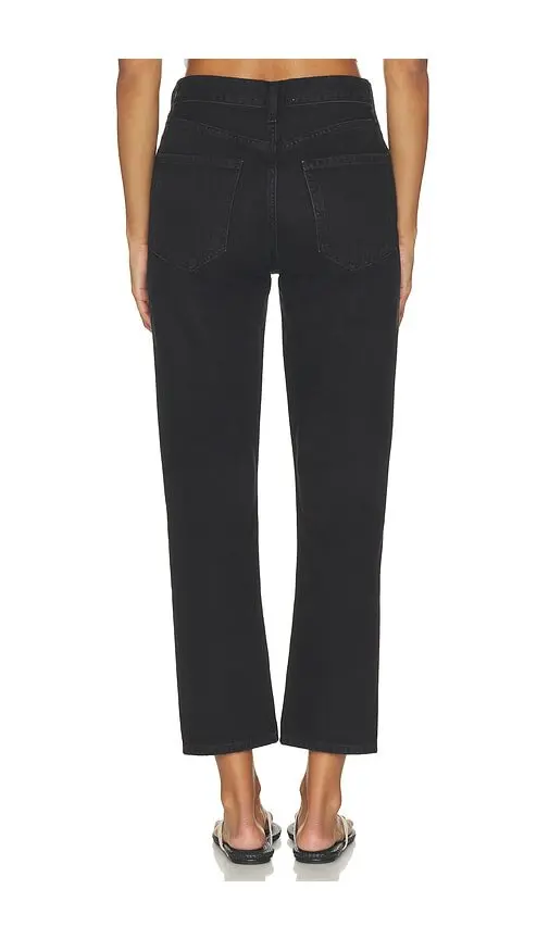 AGOLDE Riley Crop In Black