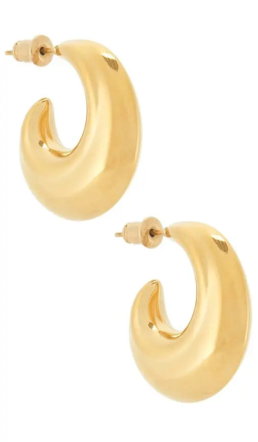 CASA CLARA Cliffs Hoop Earrings In Metallic