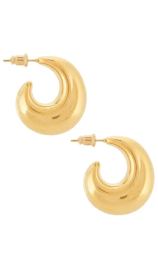 CASA CLARA Cliffs Hoop Earrings In Metallic