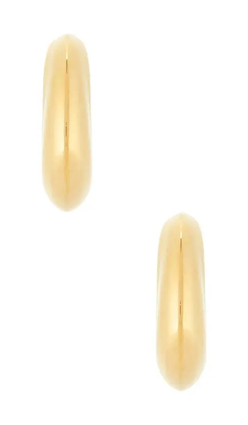 CASA CLARA Cliffs Hoop Earrings In Metallic