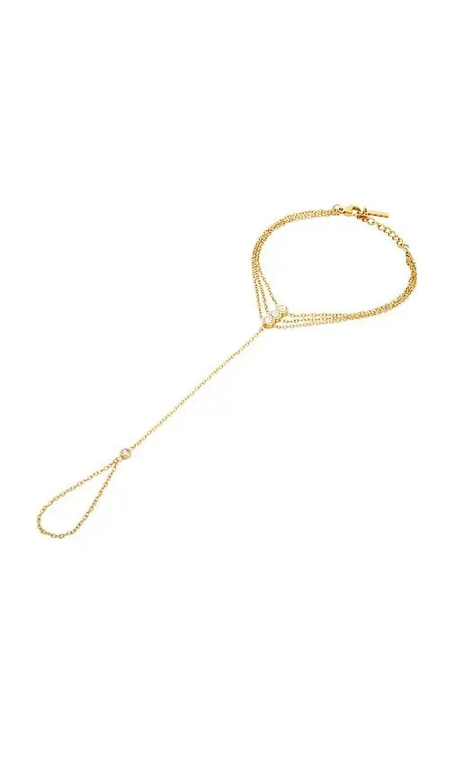 CASA CLARA Reese Hand Chain In Metallic