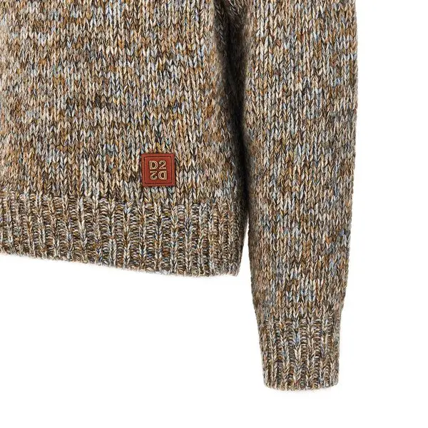 Dsquared2 Virgin Wool-blend Mouliné Knit Sweater