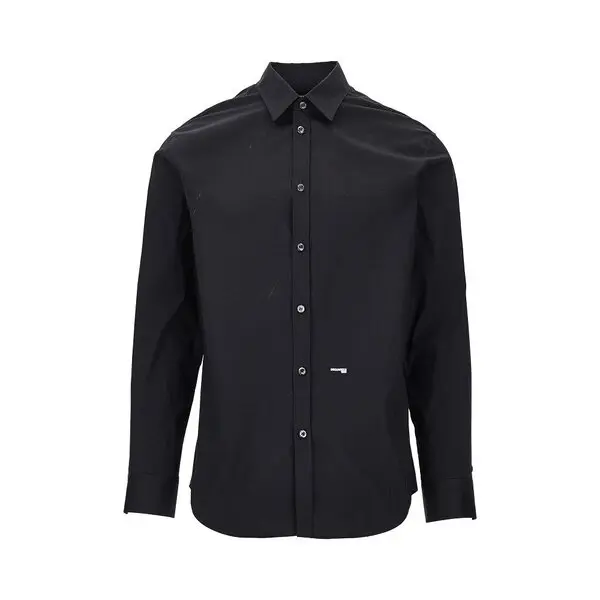 Dsquared2 Stretch Cotton Shirt - Black