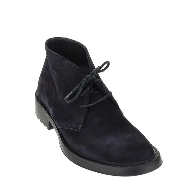 JUAN LACARCEL BY CALCE Suede Leather Lace-up Chukka Boots