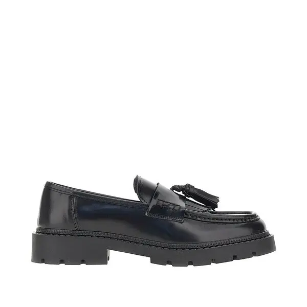 BIANCO Leather Loafers With Tassel Detail