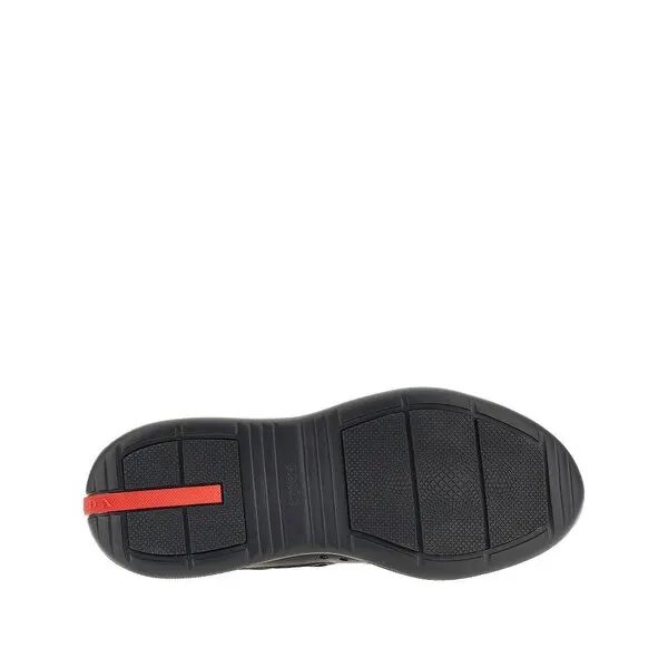 Prada Nappa Leather America's Cup Sneakers - Black