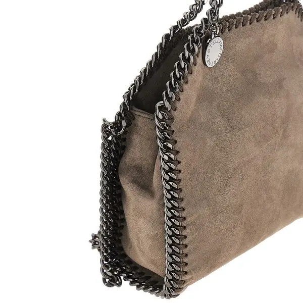 Stella McCartney Alter Suede Tiny Falabella Bag - Grey