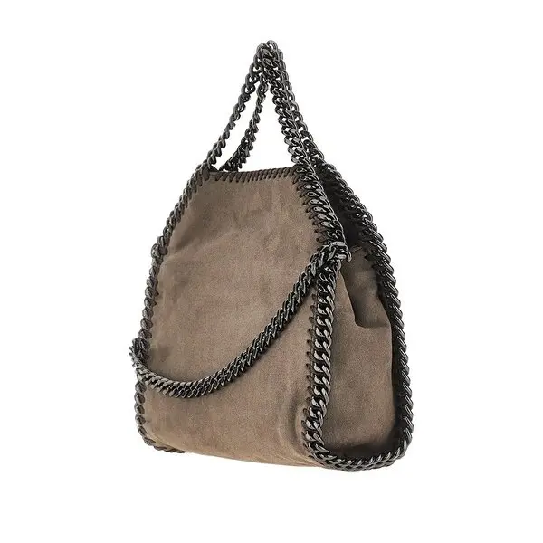 Stella McCartney Alter Suede Tiny Falabella Bag - Grey