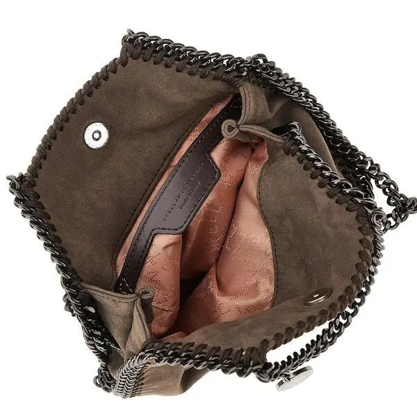 Stella McCartney Alter Suede Tiny Falabella Bag - Grey