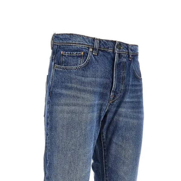 Incotex Cotton Denim Tapered Fit Jeans