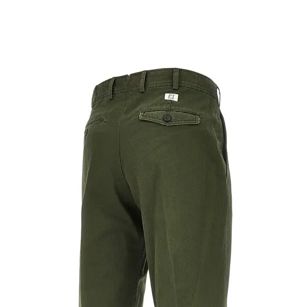 PT TORINO Gabardine Tapered Leg Pants - Green
