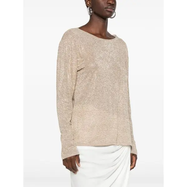 Ermanno Scervino Embellished Crewneck Long Sleeve T-shirt
