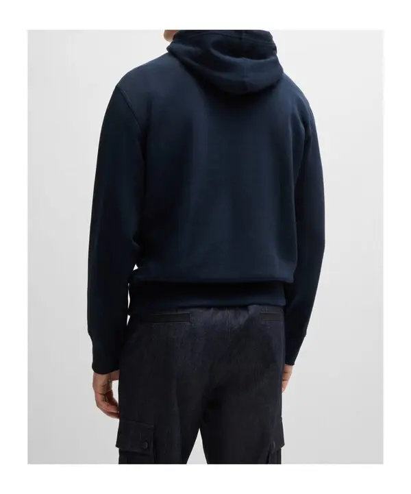 Hugo Boss Logo Printed Drawstring Hoodie