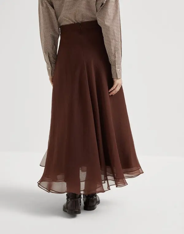 Brunello Cucinelli Silk Maxi Skirt