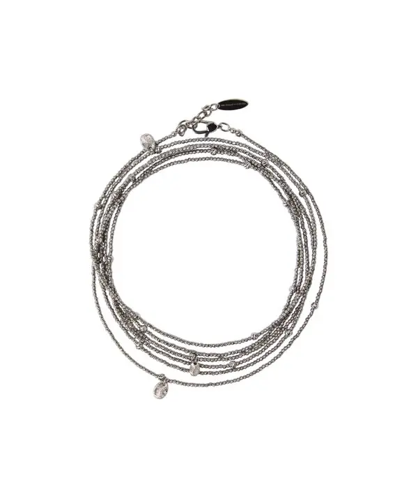 Brunello Cucinelli Multi-wrap Bracelet With Embellished Details
