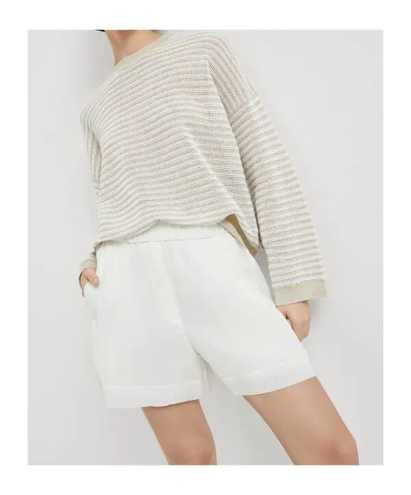 Brunello Cucinelli Striped Crew Neck Sweater
